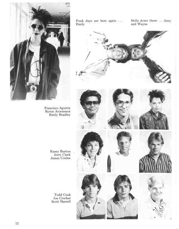 1988 Yearbook Layout